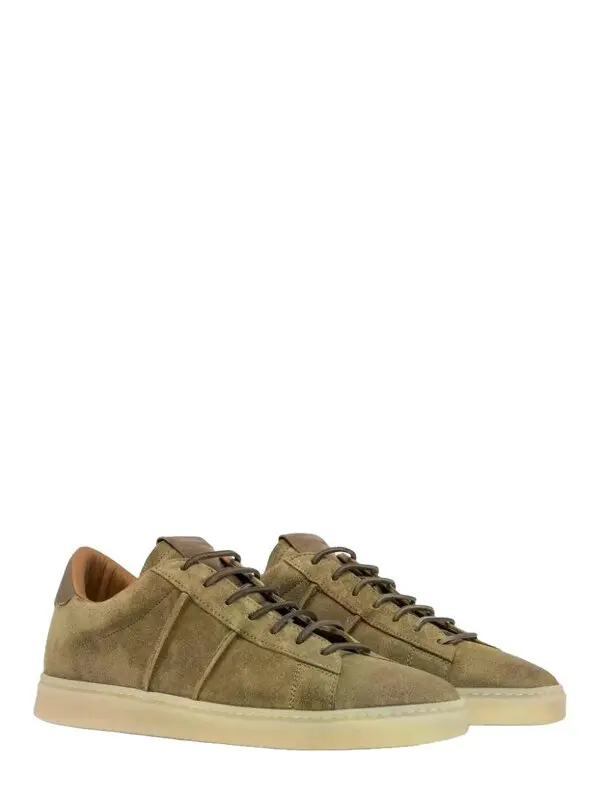 BUTTERO® Panelled Lace-up Sneakers - Green
