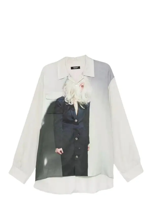 Undercover Graphic-print Long-sleeve Shirt - Neutrals