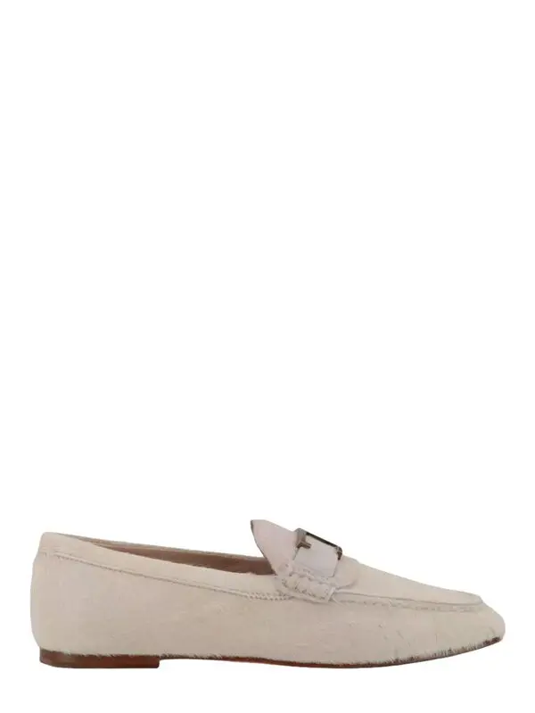 TOD'S Kate Pony-hair Loafers - Neutrals