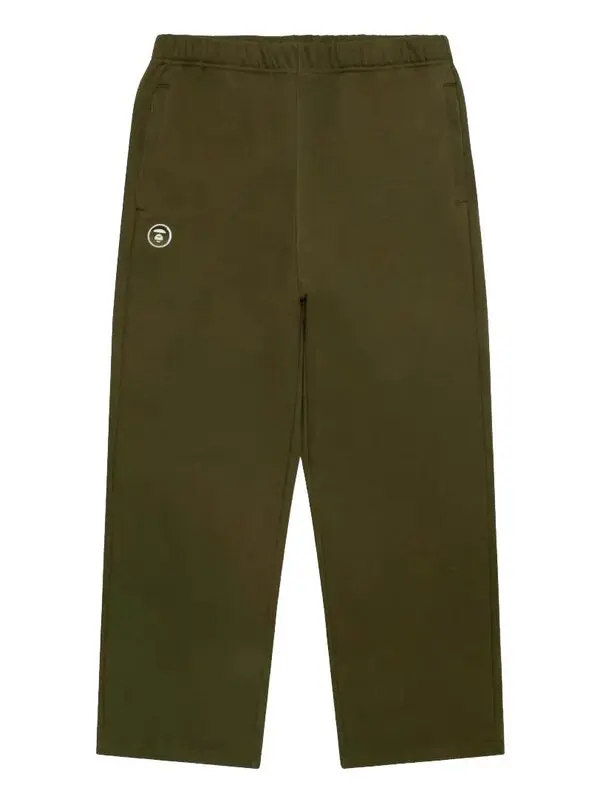 AAPE BY *A BATHING APE Moonface Logo-embroidered Track Pants - Green