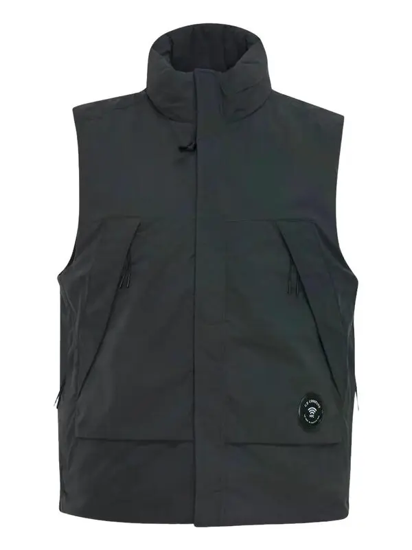 C.P. COMPANY Pro-tek Silver Hooded Gilet - Grey