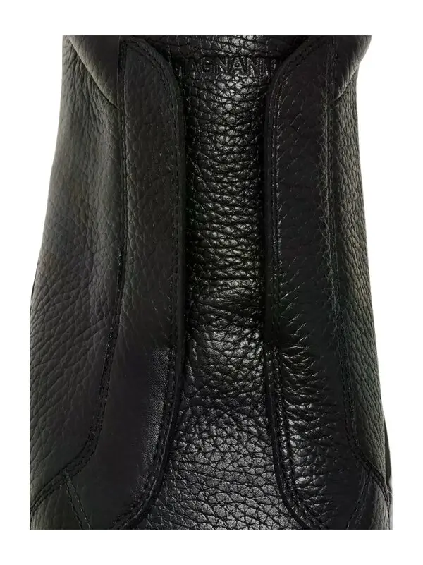 Magnanni Nitro Pebbled Leather Sneakers - Black