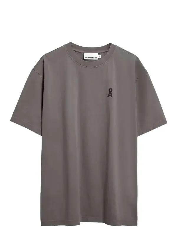 ARMEDANGELS Iconic Å Maarkos Gd Logo-print T-shirt - Grey