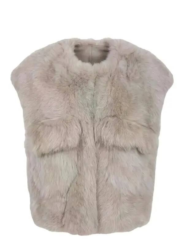 MANZONI 24 Shearling Gilet - Neutrals