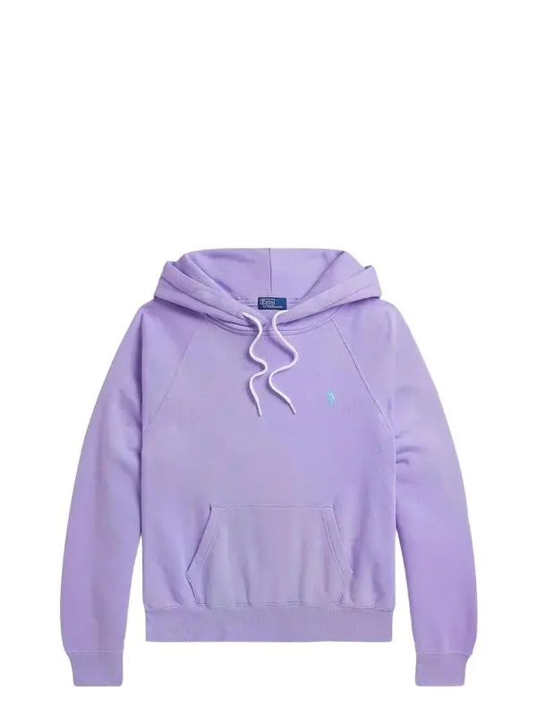 Polo Ralph Lauren Shrunken Fit Lightweight Fleece Hoodie - Purple