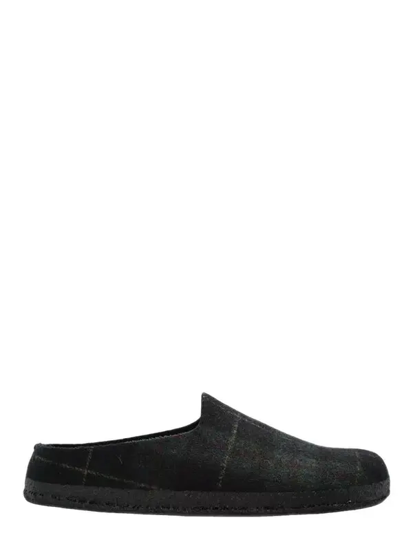 BIRKENSTOCK Amsterdam Check-pattern Felt Mules - Black