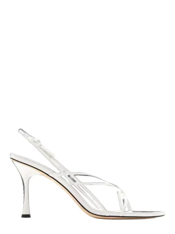 Studio Amelia Wishbone Strappy Sandals - White