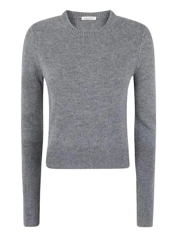 BY MALENE BIRGER Hannah Round-neck Wool Sweater - Grey