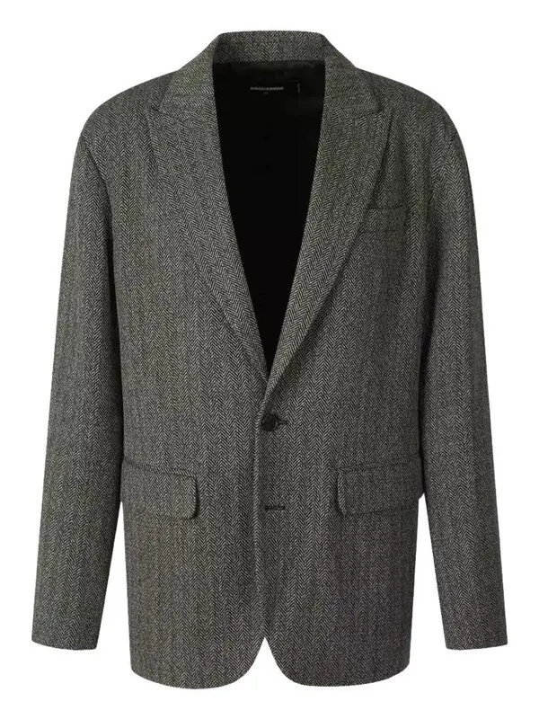 Dsquared2 Herringbone-pattern Blazer - Grey