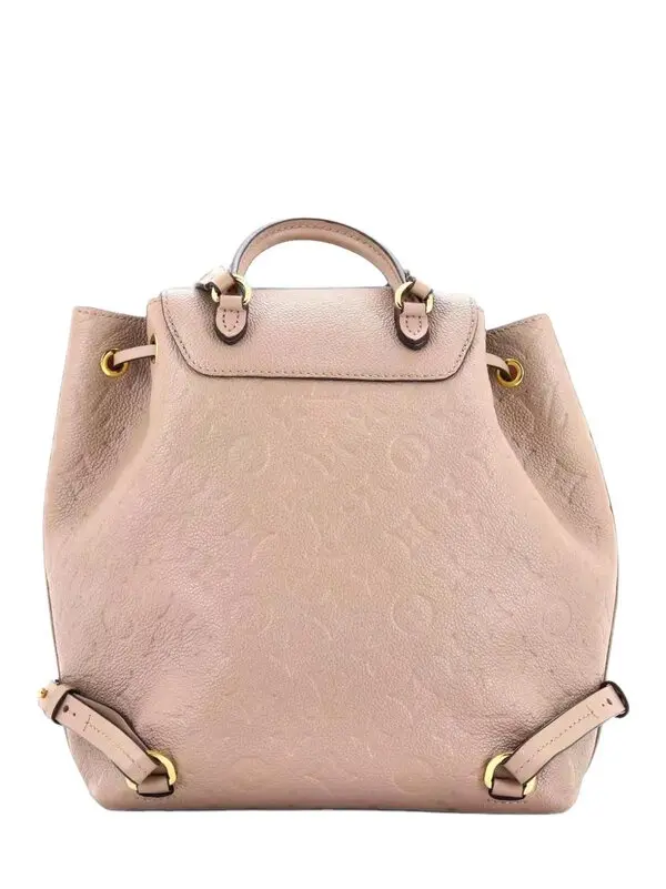 LOUIS VUITTON Montsouris Nm Monogram Empreinte Leather Pm Backpack - Neutrals