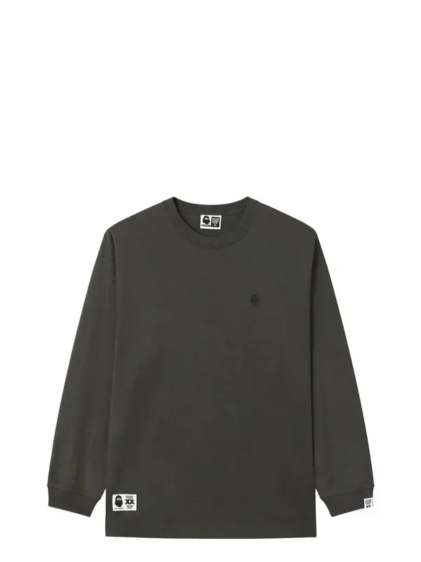 FINGERCROXX Crew Neck Long Sleeve Sweatshirt With Logo Patch - Green