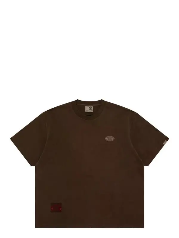 AAPE BY *A BATHING APE Logo-patch T-shirt - Brown