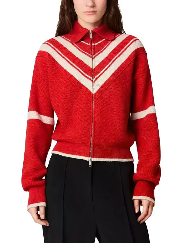 Stella McCartney Zip Through Knit Jacket - Red