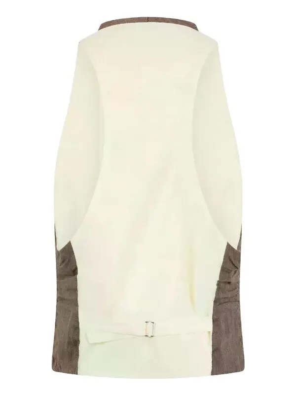 Dsquared2 Oversized Crinkled Wool Vest - Brown