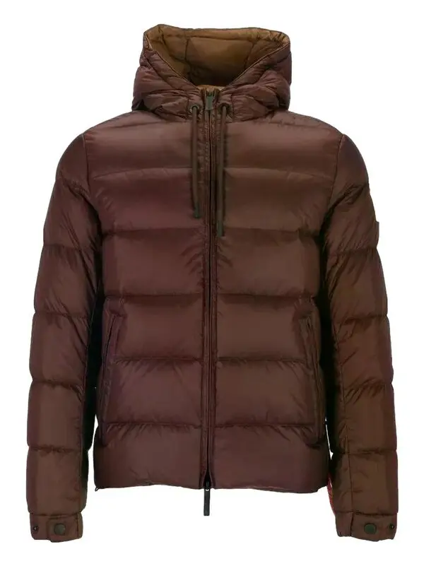 AFTER/LABEL Verbier Hooded Padded Coat - Brown