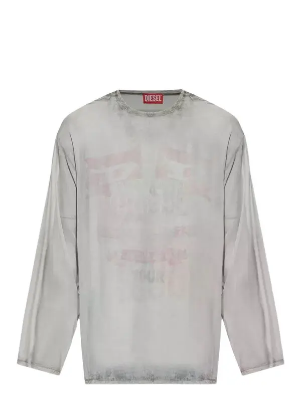 DIESEL® T-shirtt T-doublex-ls - Grey