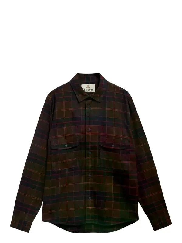 Barbour Armstrong Tartan-check Cotton Shirt Jacket - Brown