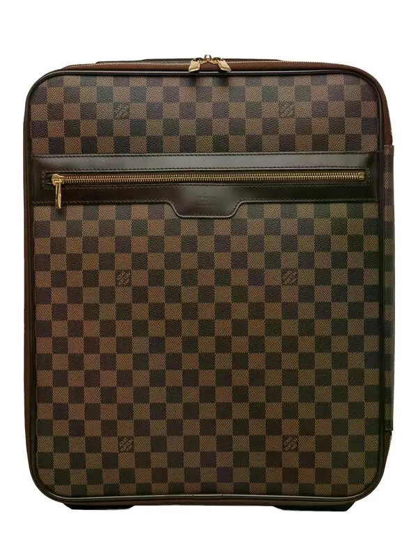 LOUIS VUITTON Damier Ebene Pégase 45 Travel Bag - Brown