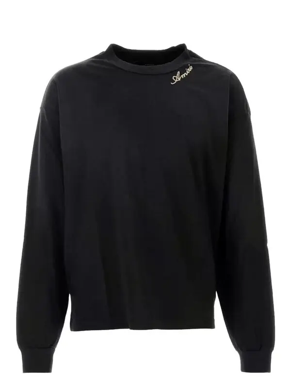 Amiri Logo-embroidered T-shirt - Black