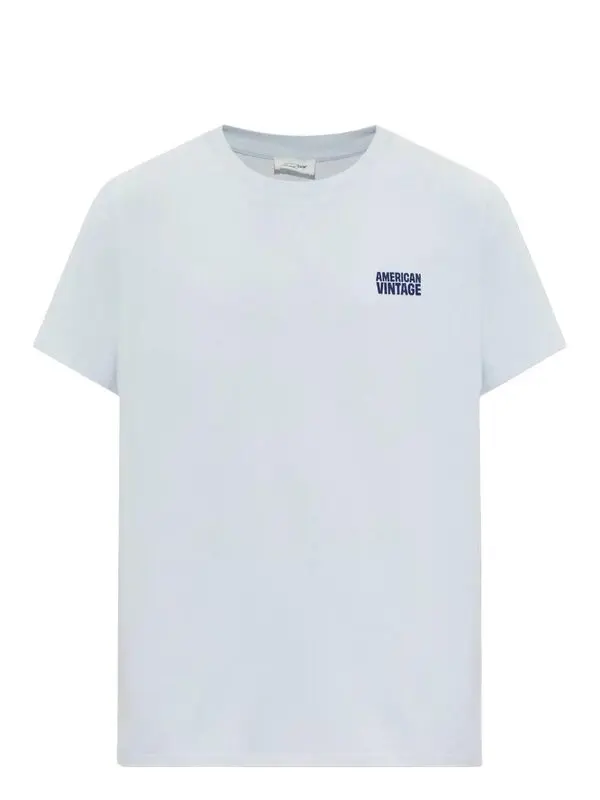 American Vintage Ykobow Logo-print T-shirt - Blue