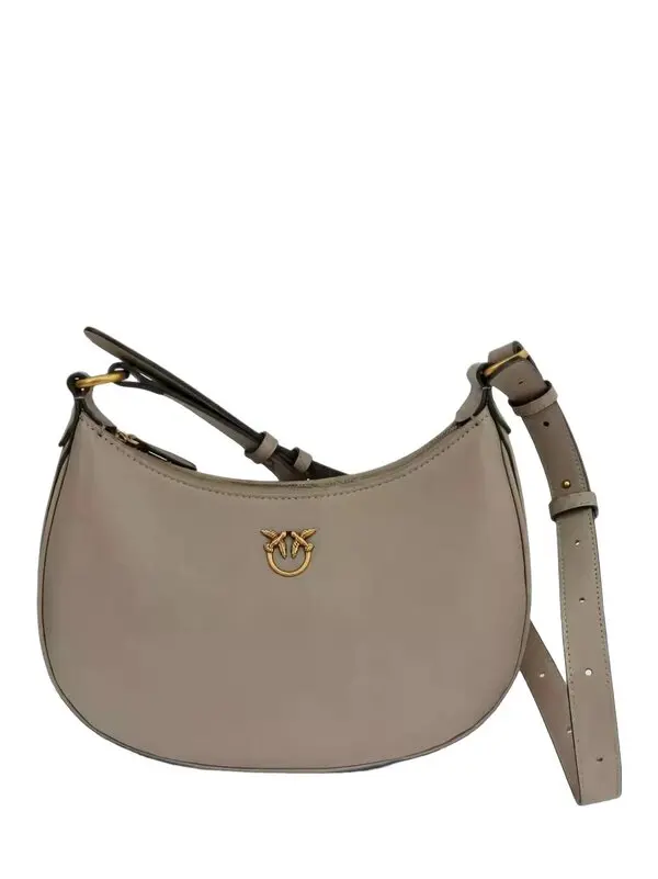 Pinko Small Shoulder Bag Love Bag Half Moon - Neutrals