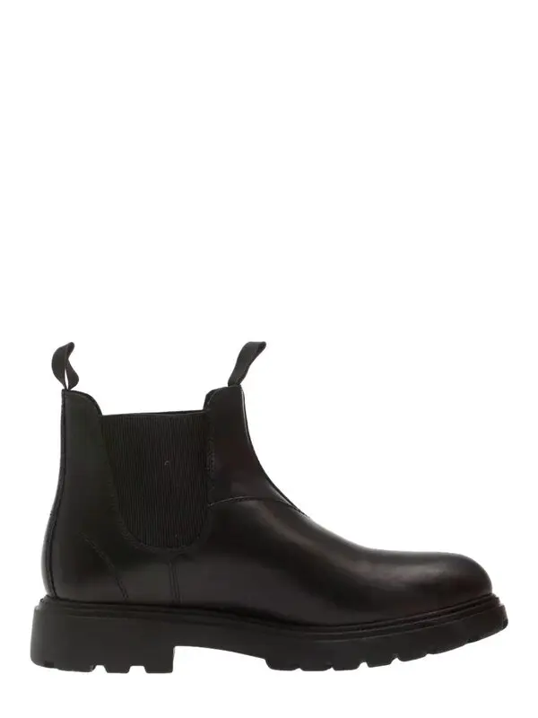 Geox Spherica Ec7 B Elasticated-side Panel Boots - Black