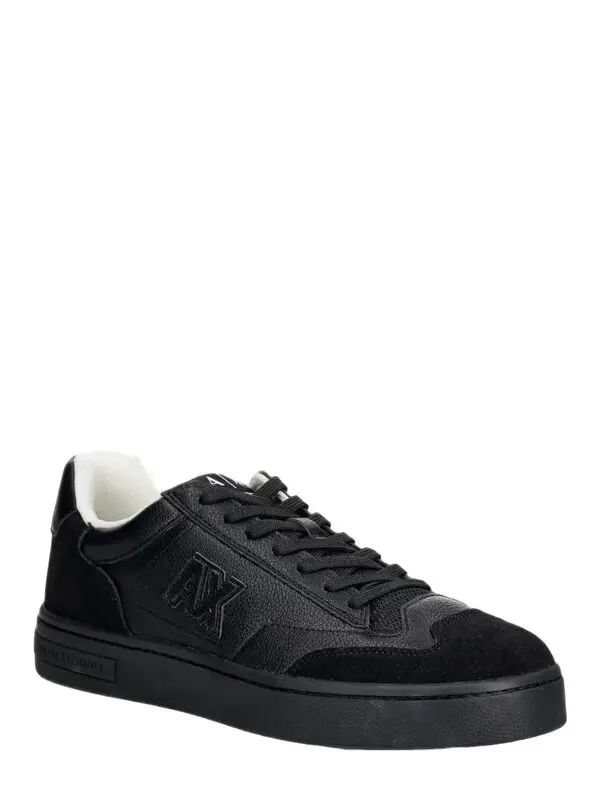 Armani Exchange Panelled Logo Sneakers - Black