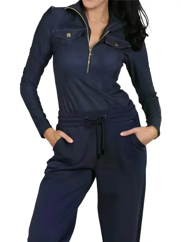 Goldbergh Yunnai Quarter-zip Sweater - Blue