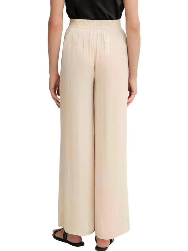 MORGAN Elasticated Palazzo Pants - Neutrals