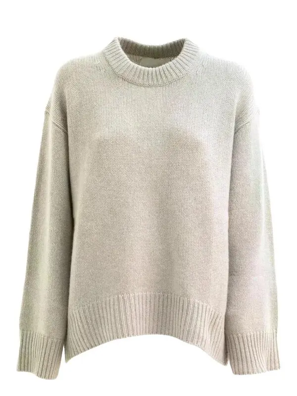 LISA YANG Ribbed Knit Crew-neck Sweater - Neutrals