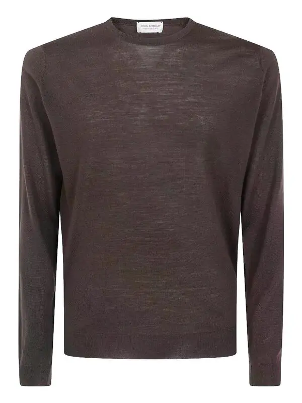 John Smedley Lundy Merino Wool Fine-knit Top - Brown