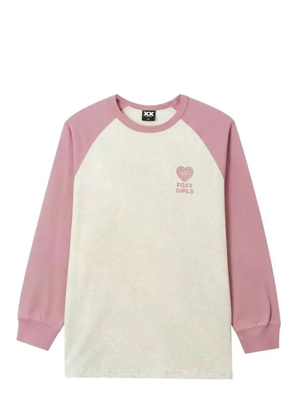 FINGERCROXX Raglan Sleeve T-shirt With Graphic Print - Neutrals