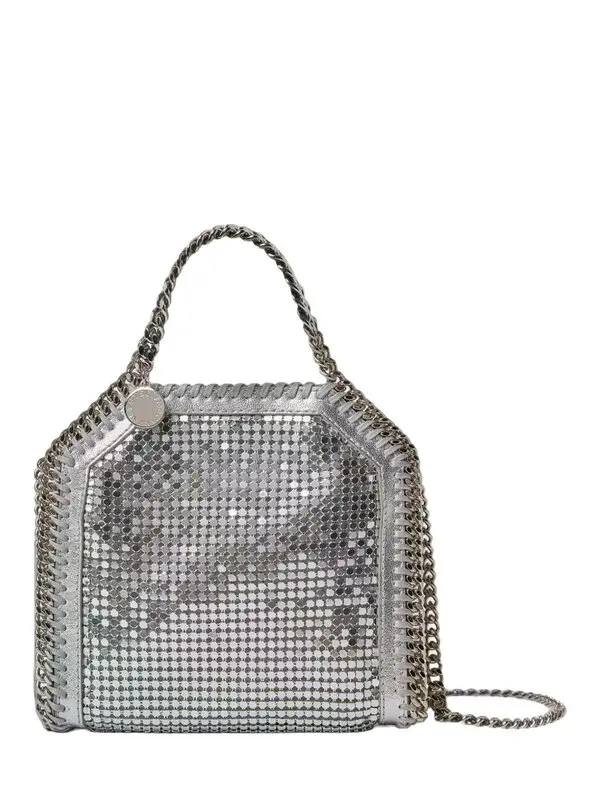 Stella McCartney Falabella Chainmail Tiny Tote Bag - Silver
