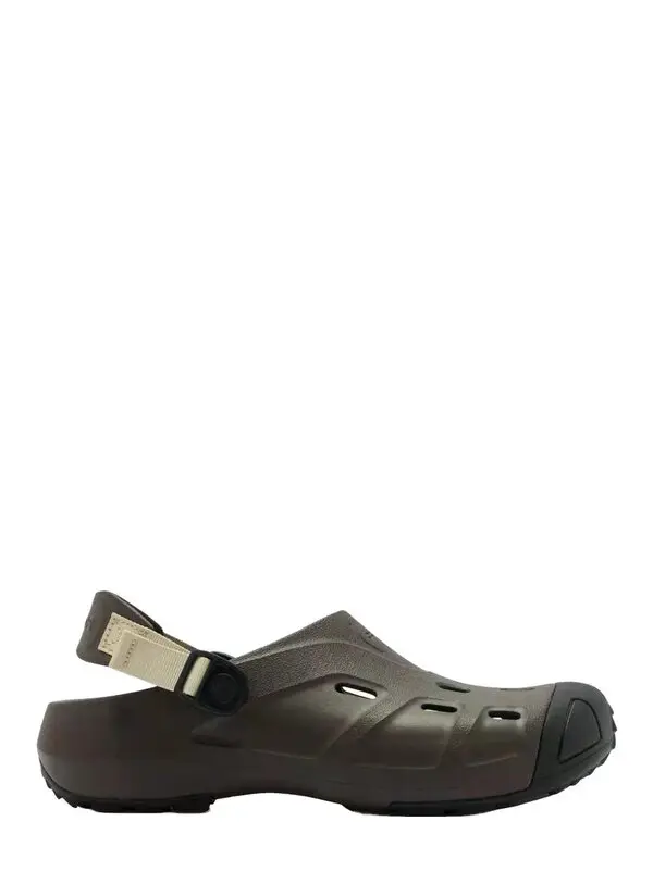 CROCS Perforated Slingback Sandals - Brown