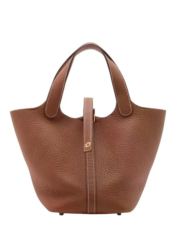 Hermès Clemence Picotin Lock 18 Handbag - Brown