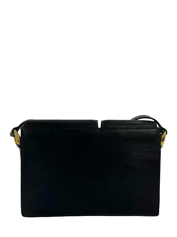 Gucci 20th Century Calfskin Turn Lock Crossbody Bag - Black