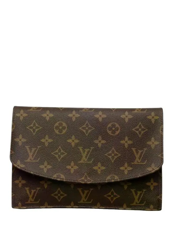 LOUIS VUITTON Monogram Pochette Rabat 23 Clutch Bag - Brown