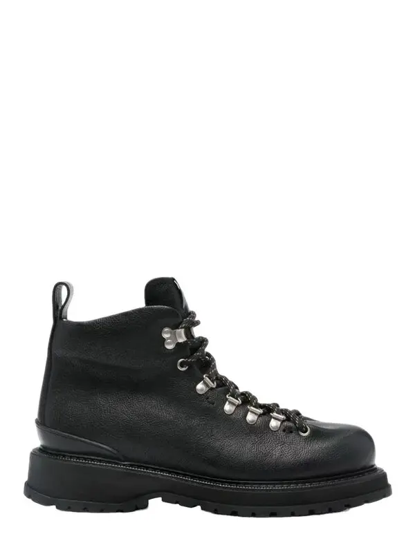 BUTTERO® Alpi Lace-up Leather Boots - Black