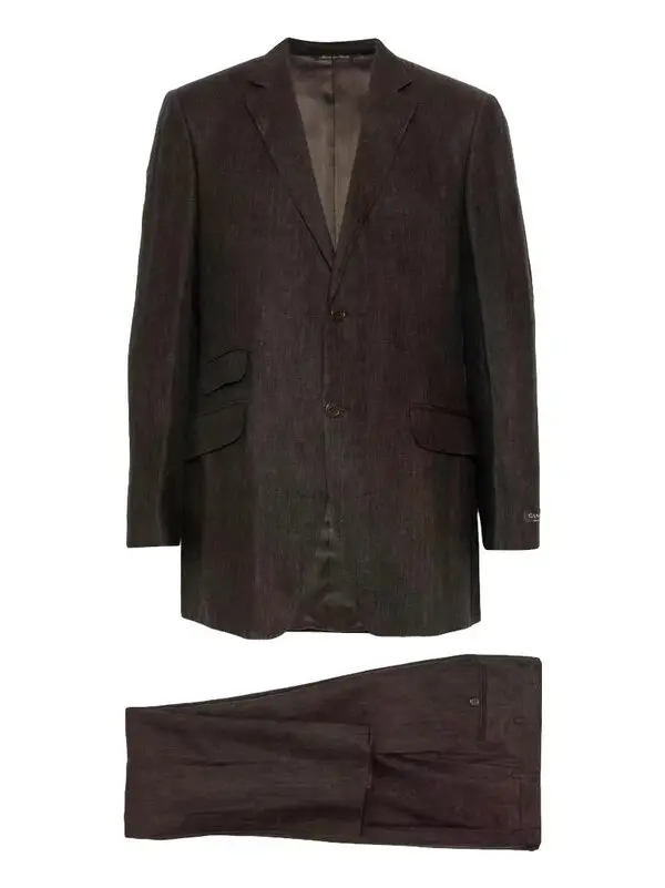 Canali Single-breasted Suit - Brown