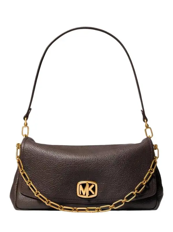 Michael Kors Bryant Large Textured Leather Convertible Shoulder Bag - Brown