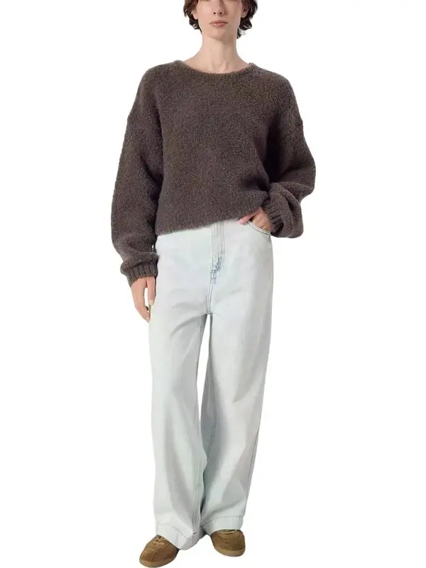 American Vintage Zolly Bouclé-knit Sweater - Brown