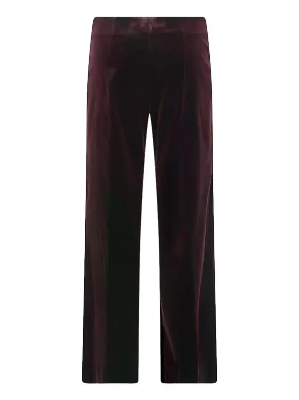 Antonelli Firenze Velvet Straight-leg Trousers - Red