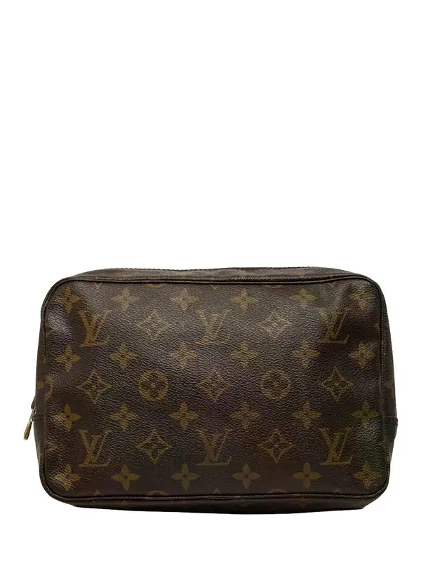 LOUIS VUITTON 1994 Monogram Trousses Toilette 23 Clutch Bag - Brown