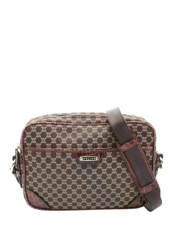 Celine Macadam Canvas Crossbody Bag - Brown