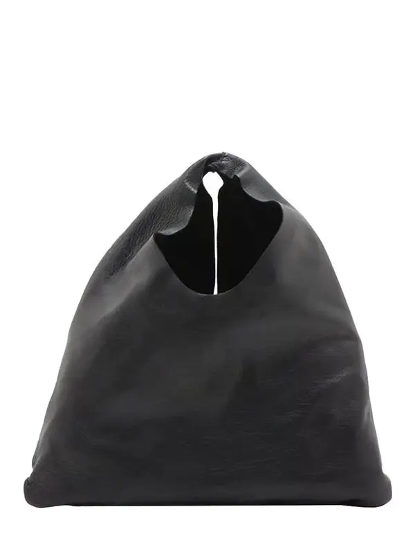 THE ROW 2000-2015 Leather Bindle Hobo Bag - Black