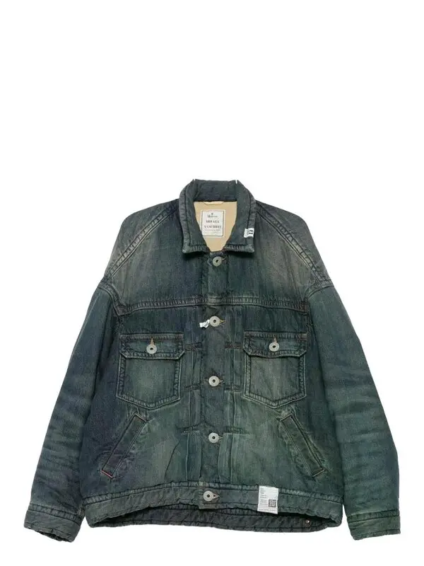 Mihara Yasuhiro Puffer Denim Jacket - Blue