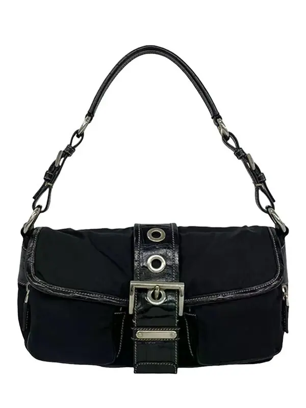 Prada Tessuto Shoulder Bag - Black