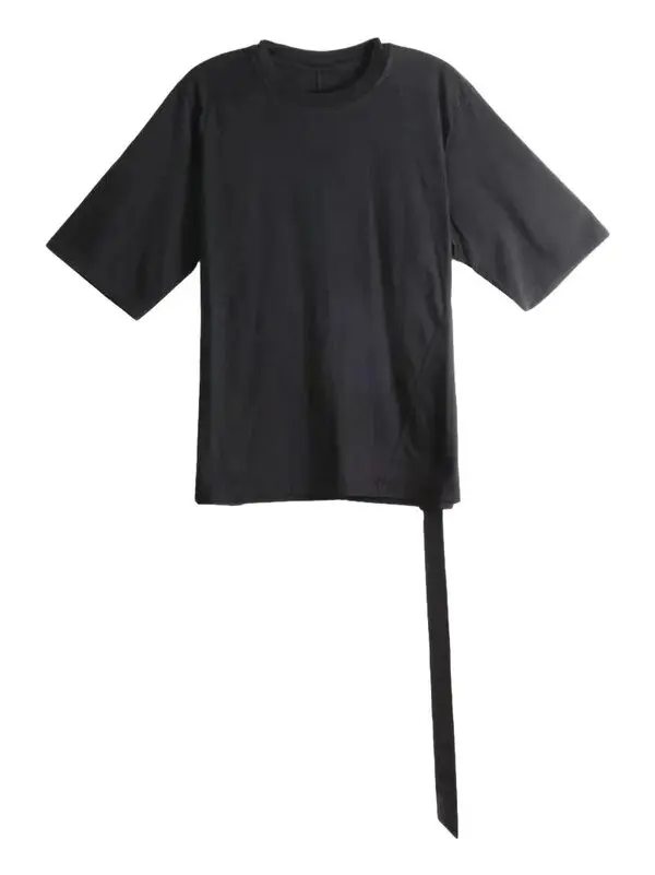 Rick Owens Paneled T-shirt With Strap Detail - Black