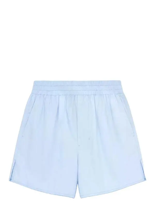 AMI Paris De Coeur Embroidered Shorts - Blue