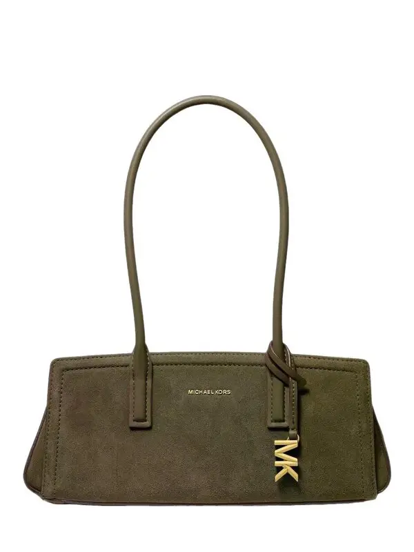 Michael Kors Laila Small Suede Shoulder Bag - Green